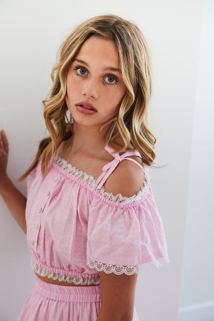 Theme NYC Shay Pink Heart Top – Sunday Best